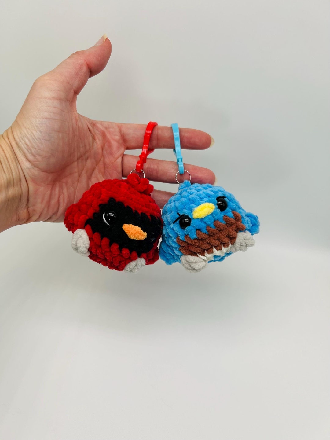 Backpack Buddy Bluebird Cardinal Bird Bee Plushie - Keychain Optional ...