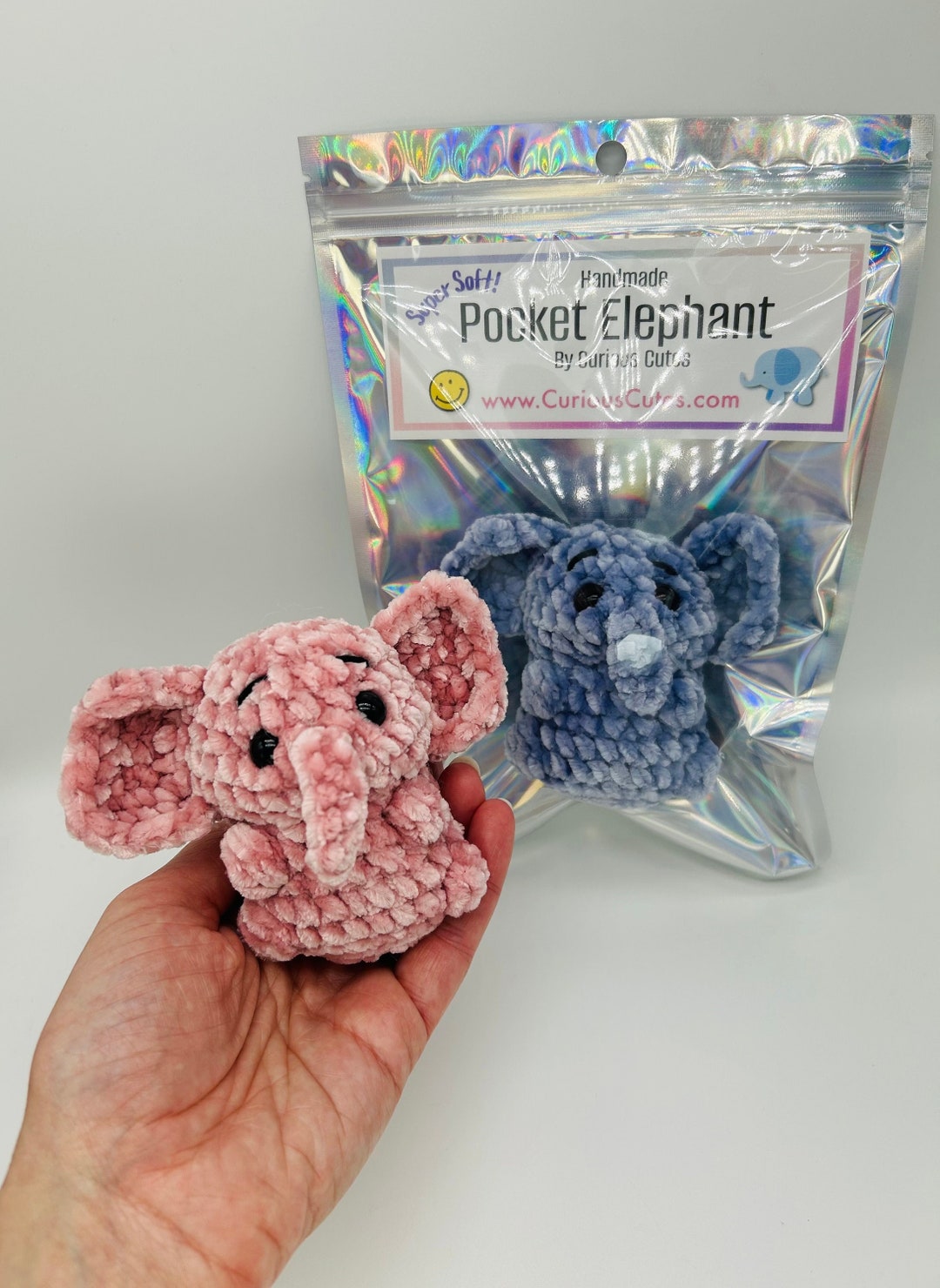 Pocket Elephant Plushie Super Soft Elephant Gifts - Etsy