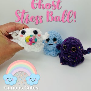 No Sew Ghost Stress Ball Crochet Pattern (PDF Digital Download) - Etsy