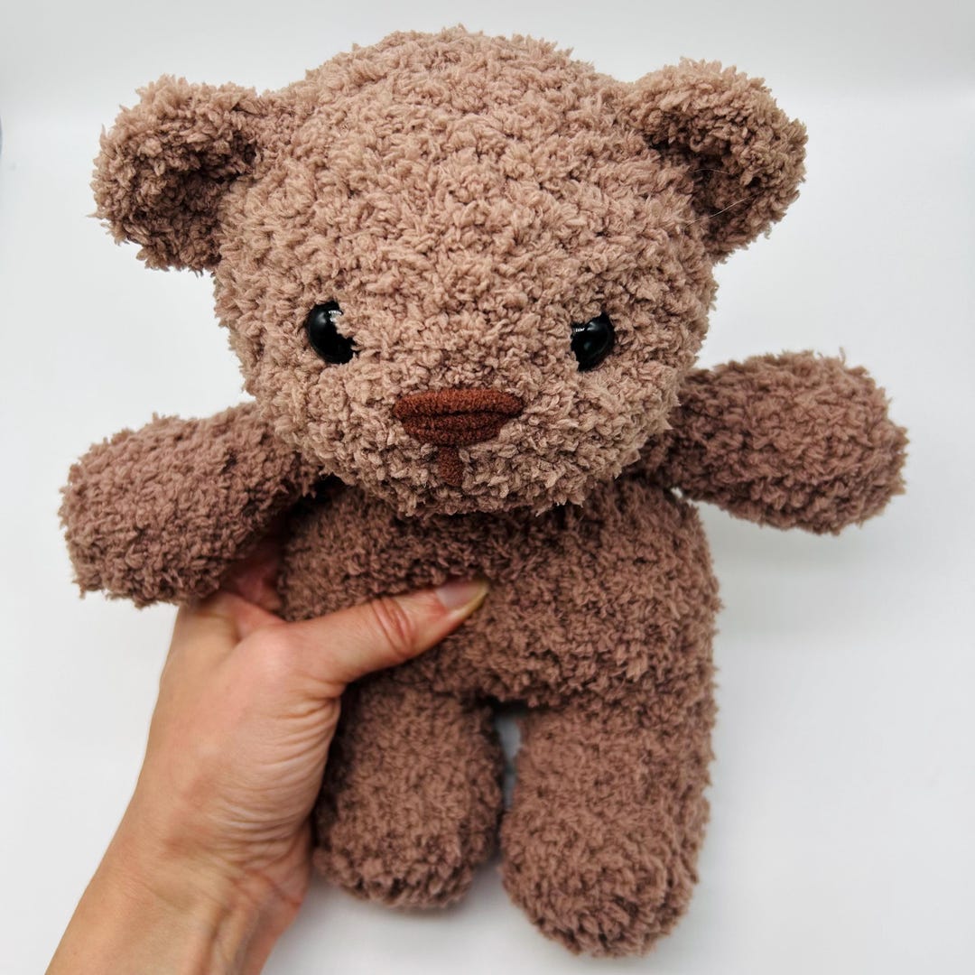 Fluffy Teddy Bear Plushie Stuffed Animal - Etsy