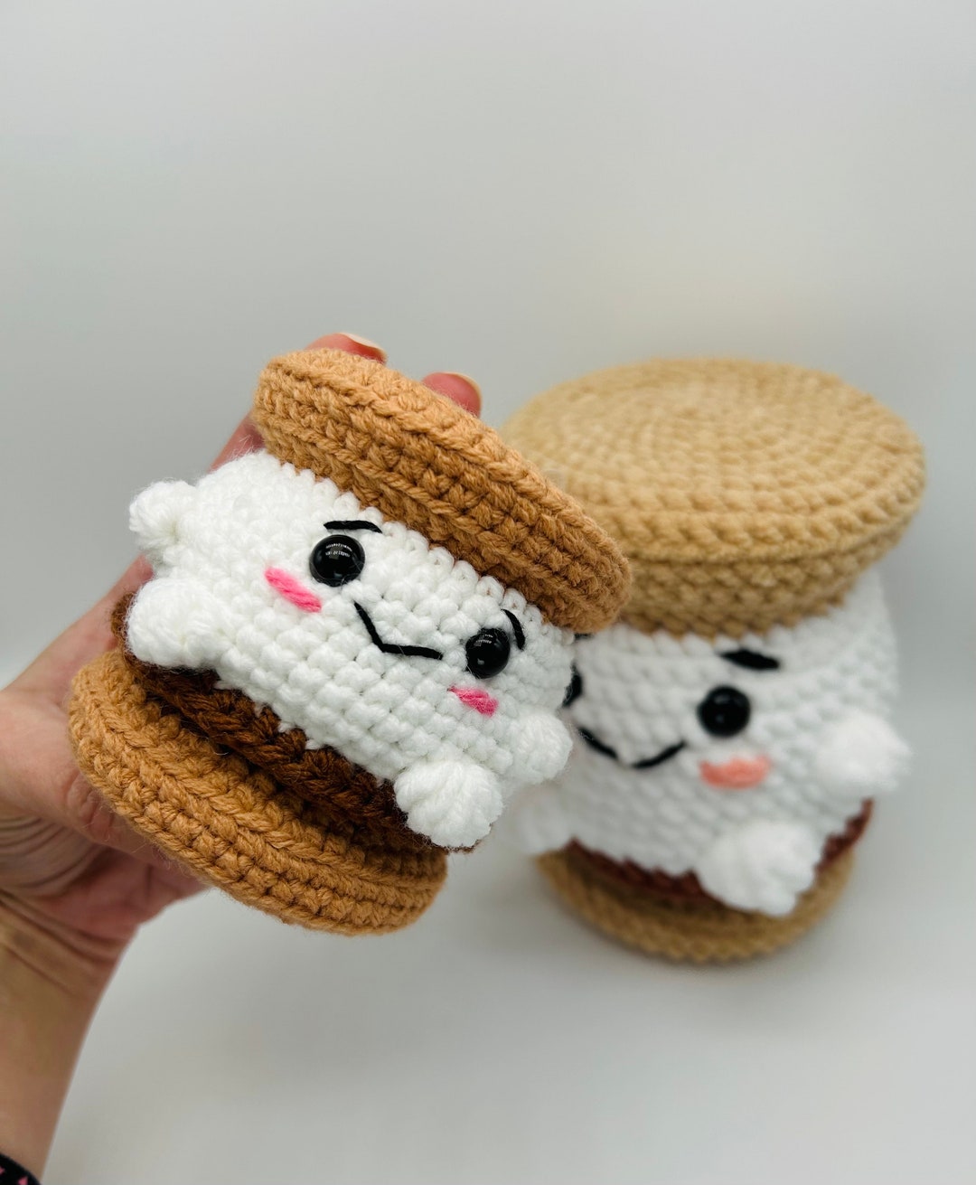 Kawaii S’more Plushie – Crochet Toy Amigurumi Smore Gift S'more Gift S ...
