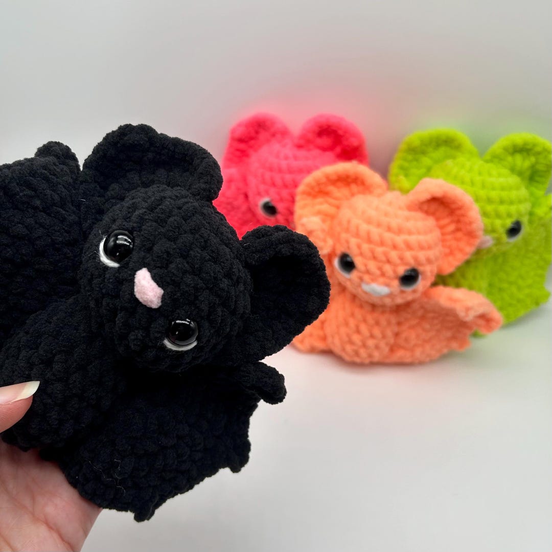 Bat Plush Stuffed Bat Halloween Party Favor Decor Monster Boo Basket ...