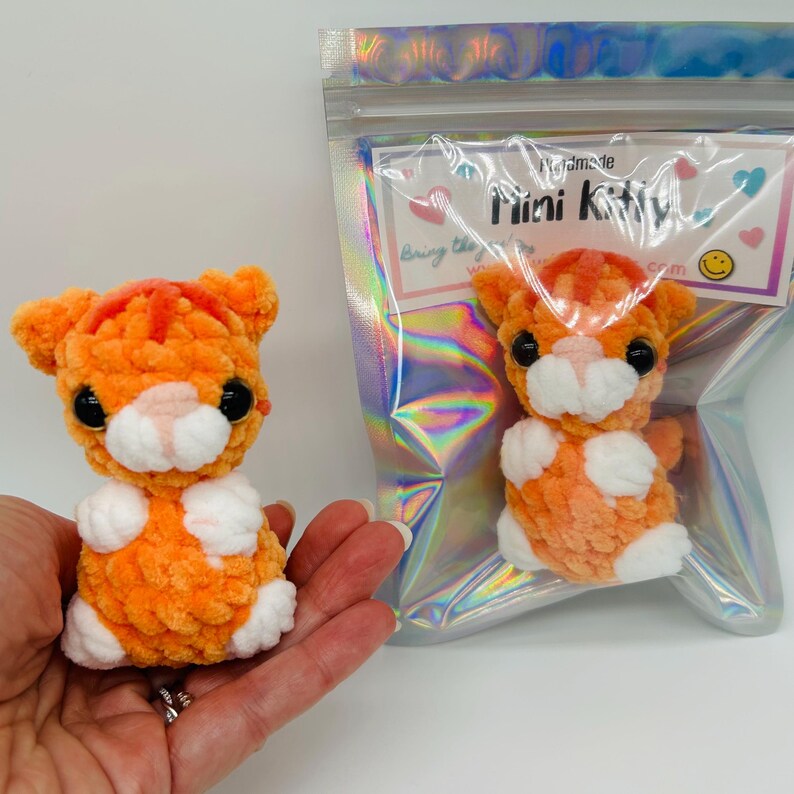 Mini Kitty Plushie Pocket Cat - Etsy
