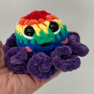 Crochet Octopus Stress Ball Pattern: No Sew, Rainbow Octo (PDF Digital ...