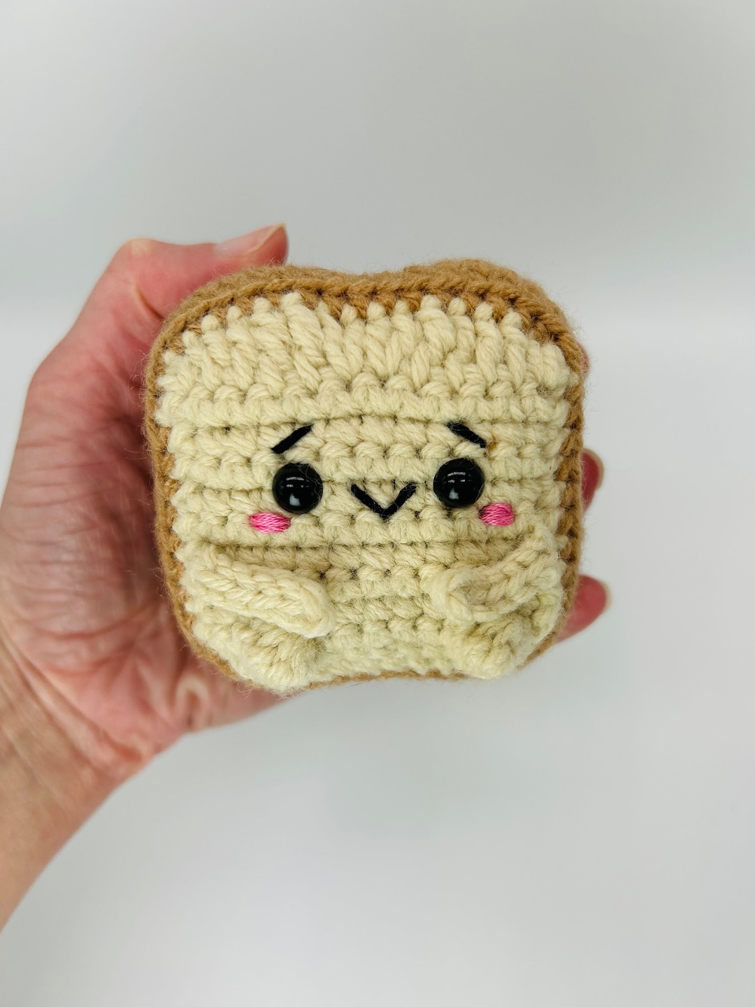 Bread Loaf Plush Bread Plushie Bread Stuffed Bread Kawaii Happy Bread ...