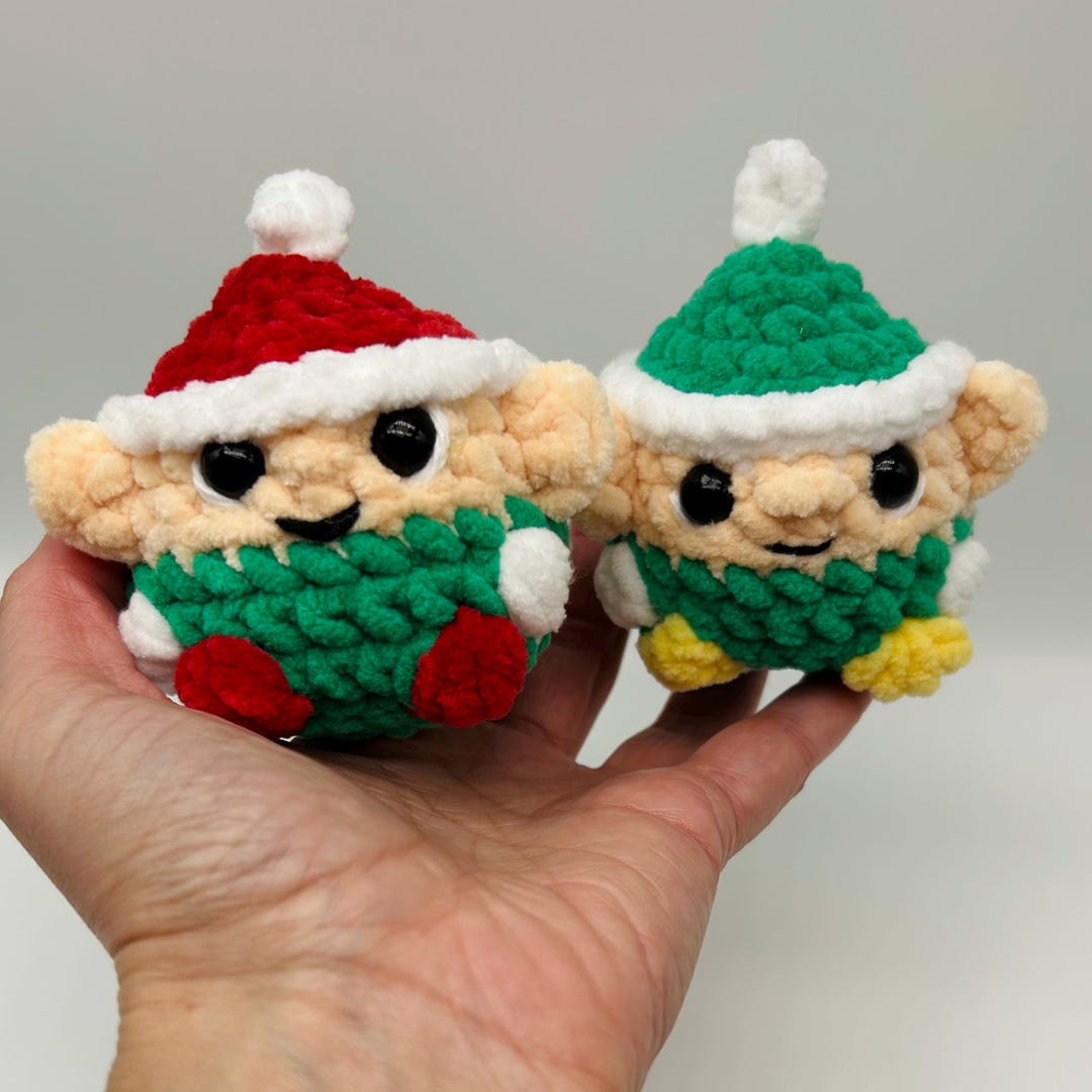 Elf Plushie Mini Christmas Elf Bag Charm Keychain - Etsy