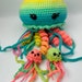 Mama Jellyfish With 2 Babies Inside – Kawaii Jellyfish Crochet Toy - Etsy