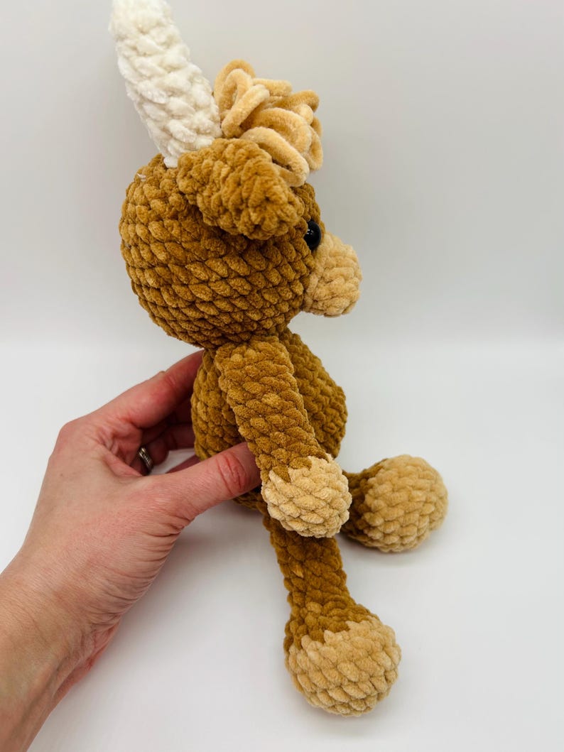 Handmade Plush Highland Cow: Floppy Stuffed Animal Toy - Etsy