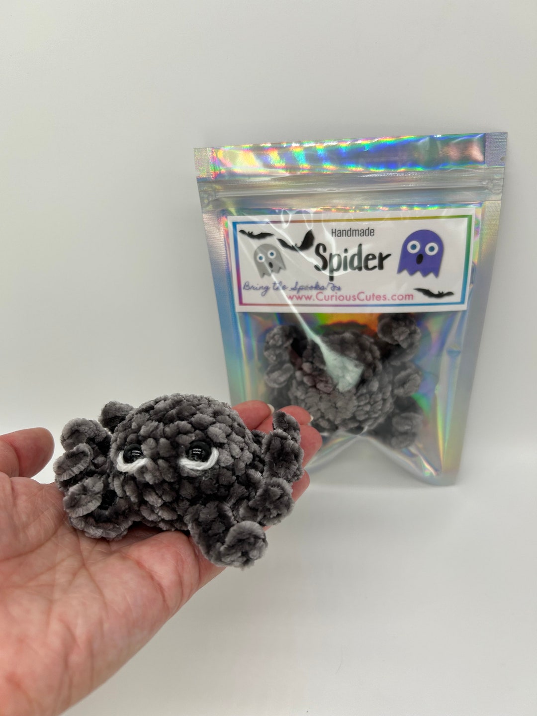 Pocket Spider Mini Spider Plush Stuffed Spider Halloween Decor Boo ...