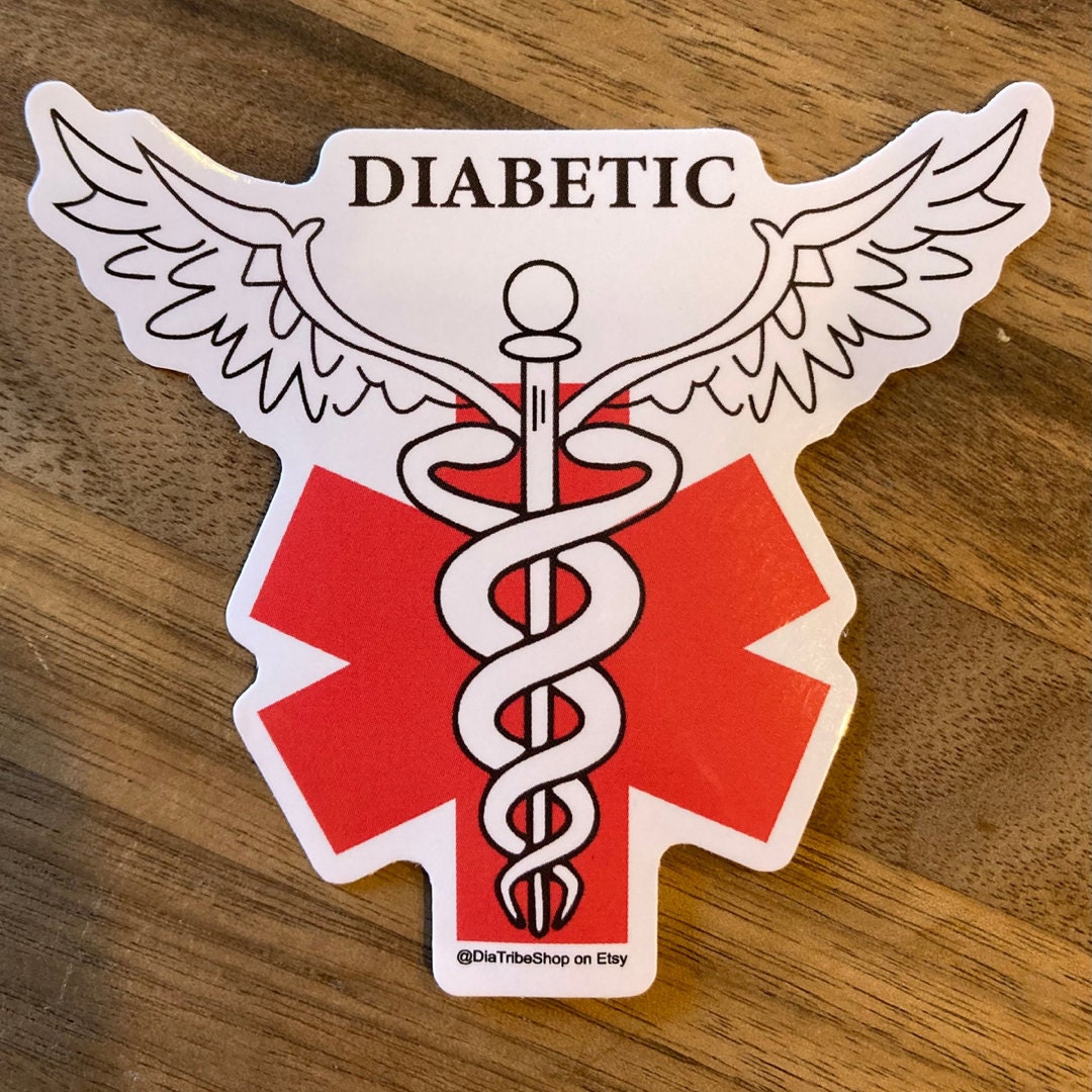 Diabetic Sticker - Etsy