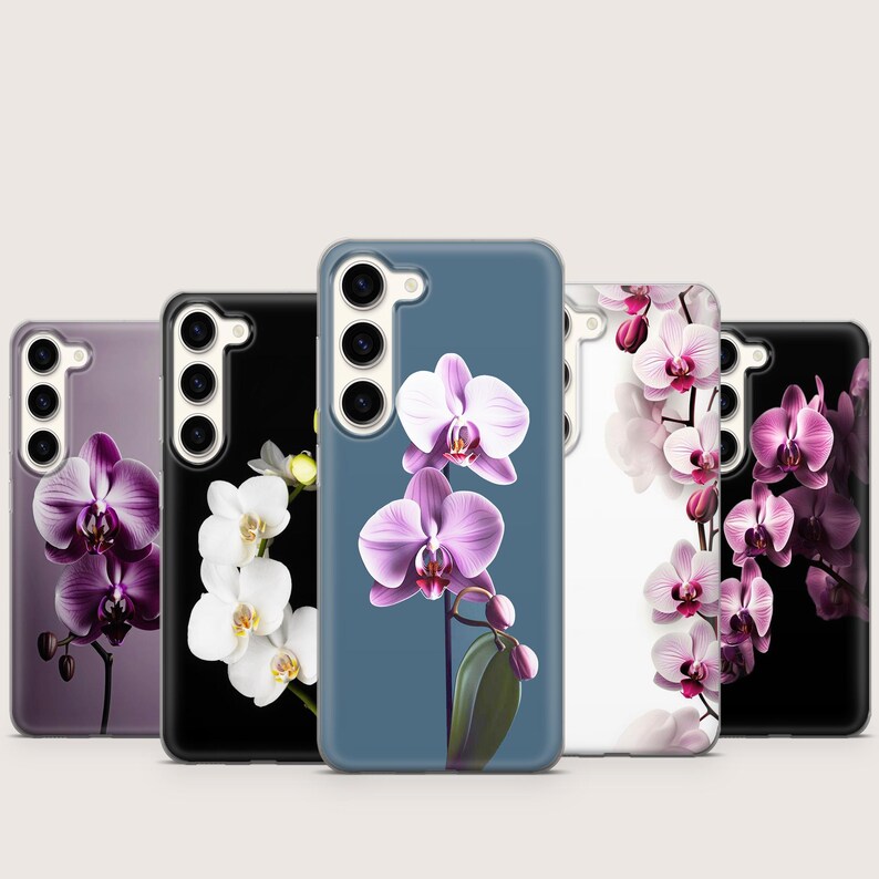 Elegant Orchid Flower Phone Case for Samsung Galaxy S26 Ultra S25 FE ...