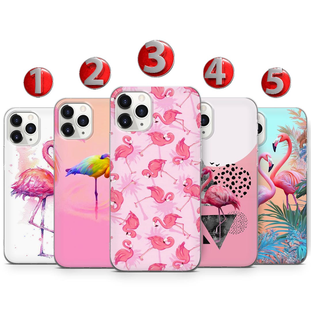 Pink Flamingo Phone Case: Silicone, Hard Plastic & Hybrid Cover - Etsy