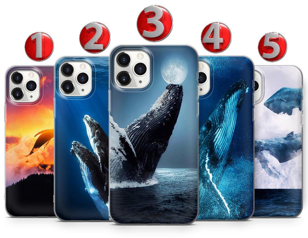 Ocean Whale Phone Case for iPhone Case, Samsung Case, Google Pixel ...
