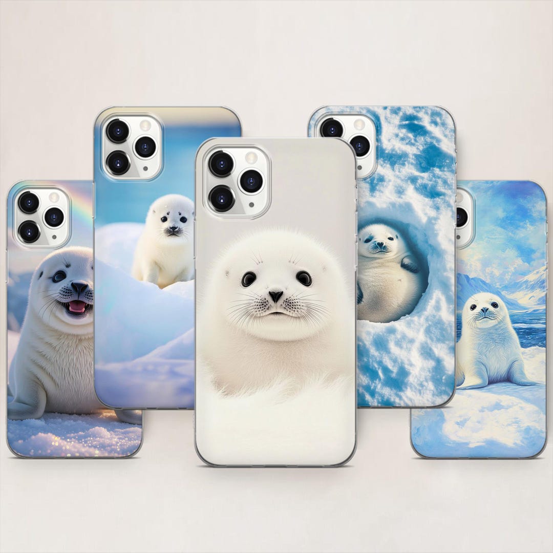 Baby Seal Phone Case Seal Aesthetic for iPhone 17 Promax 16 E 15 Pro 14 ...