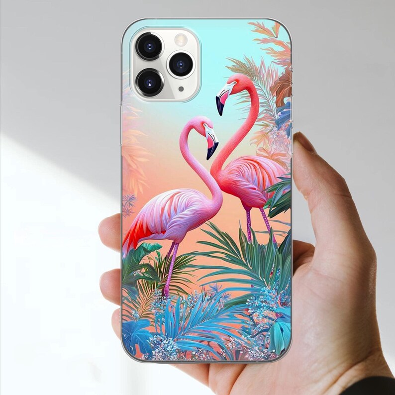 Pink Flamingo Phone Case for iPhone 17 Promax 16 E 15 Pro 14 13 Mini 12 ...