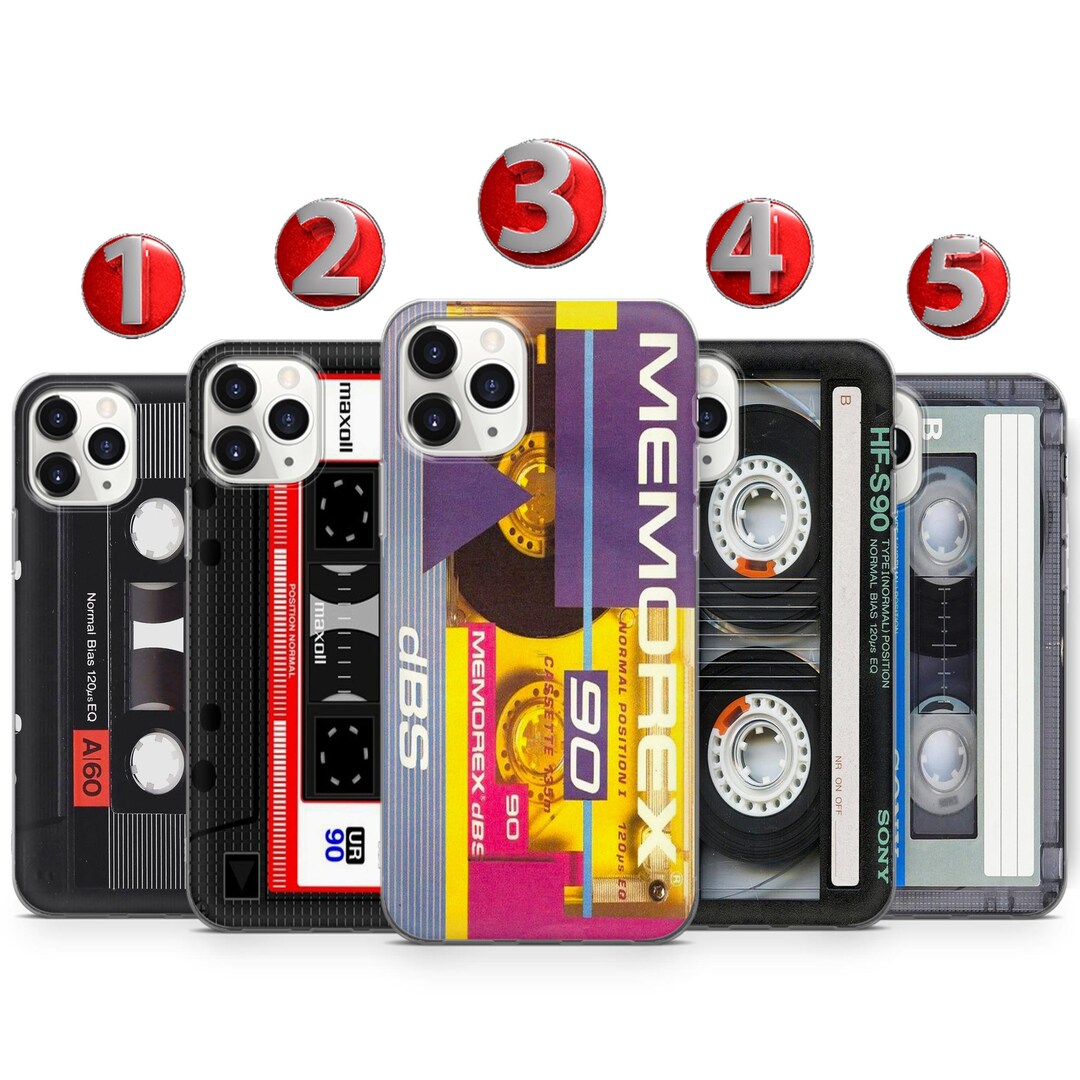Retro Tape Phone Case: Vintage Music Cassette Cover for Iphone, Samsung ...