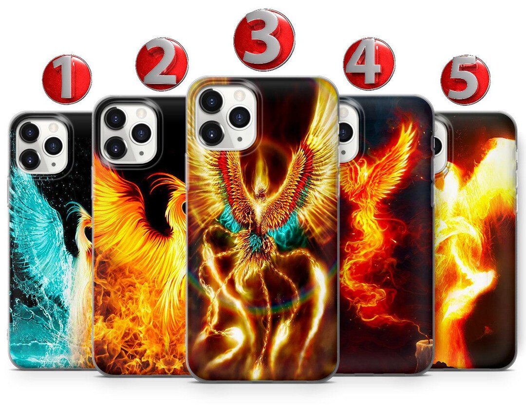 Fire Phoenix Phone Case for iPhone Case, Samsung Case, Google Pixel ...