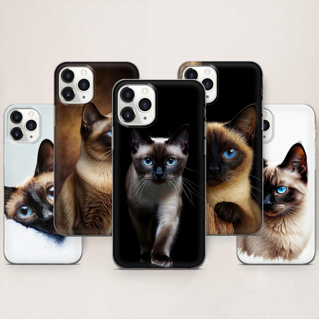 Siamese Cat Phone Case Cute Home Pets Lovers for iPhone 17 Promax 16 E ...