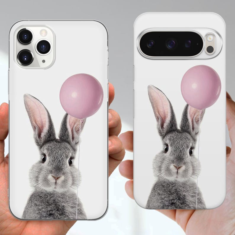 Easter Bunny Rabbit Phone Case Cute Fluffy Animals for iPhone 17 Promax ...