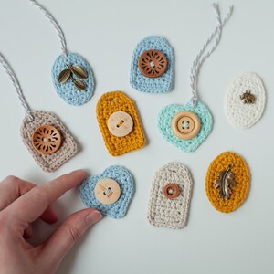 Crochet Tags Pattern, Gift Tags DIY Instruction, Simple and Easy ...