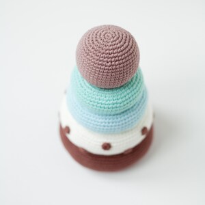Stacking Tower Crochet Pattern, Soft Ring Toy English Instruction for ...