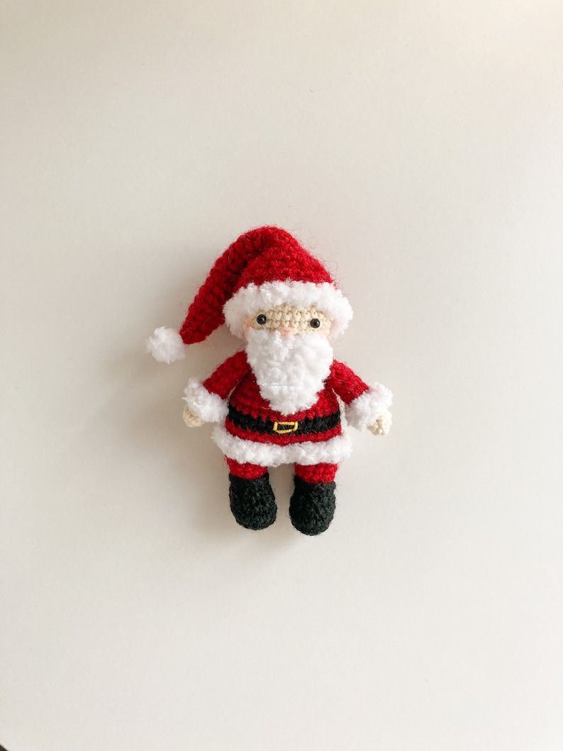 Mini Santa Amigurumi Pattern, Crochet Christmas Pattern, Crochet ...