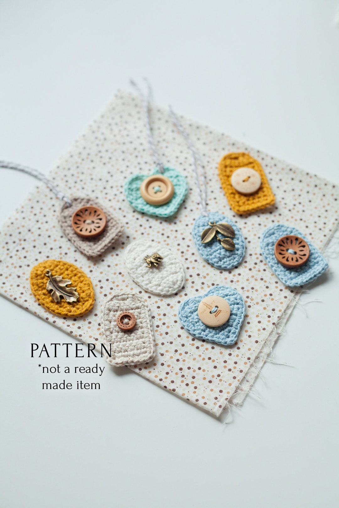 Crochet Tags Pattern, Gift Tags DIY Instruction, Simple and Easy ...