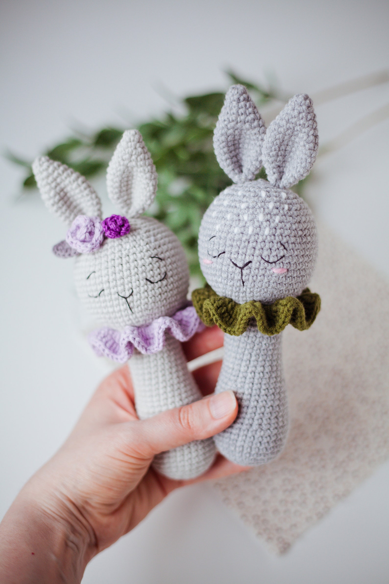 Bunny Soft Rattle Crochet PDF Pattern Easter Baby Gift | Etsy
