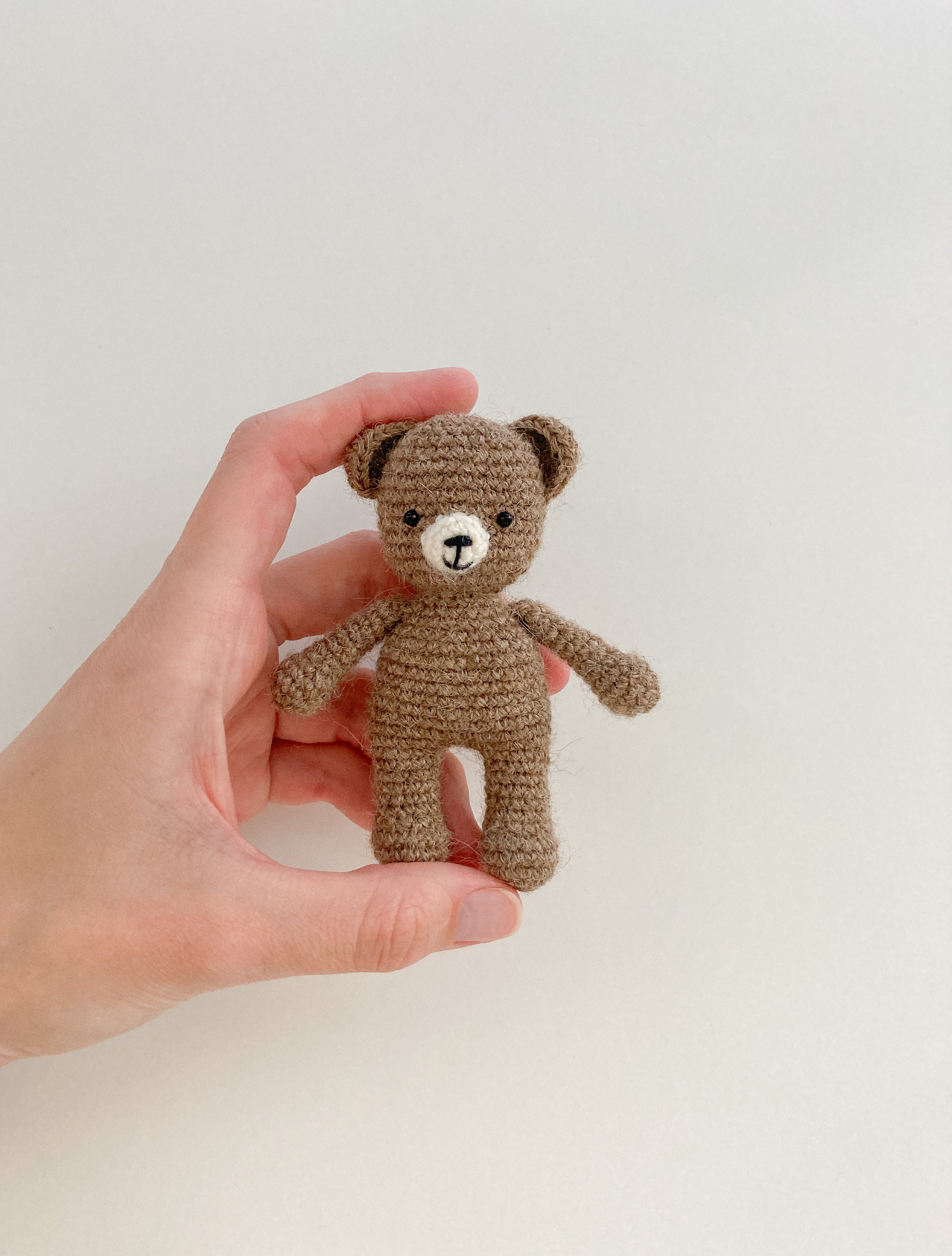 Mini Teddy Bear Crochet Toy Pattern Amigurumi Crochet Plush - Etsy