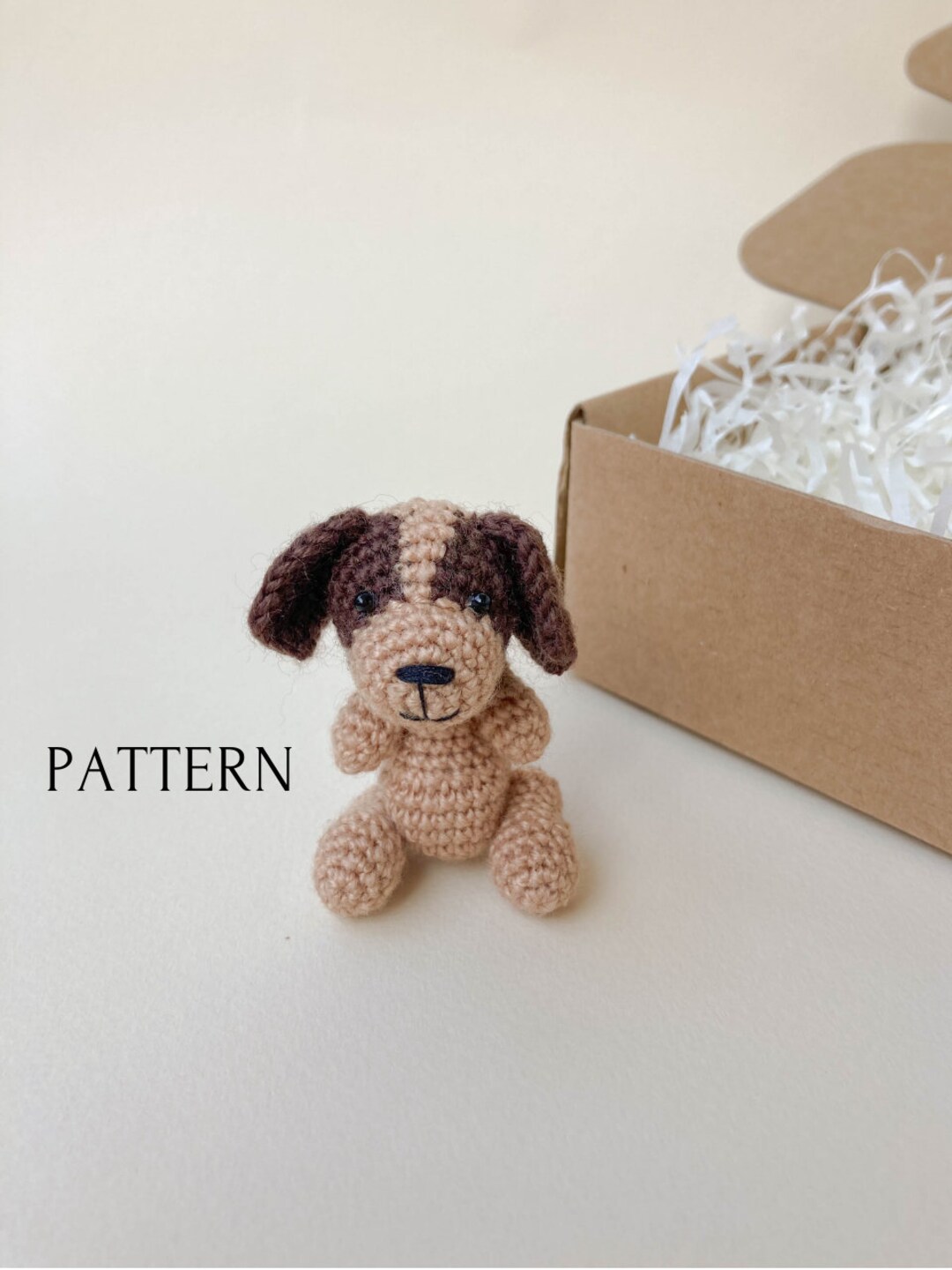 Puppy Dog Crochet Toy Pattern, Amigurumi Mini Dog Pattern, Crochet ...