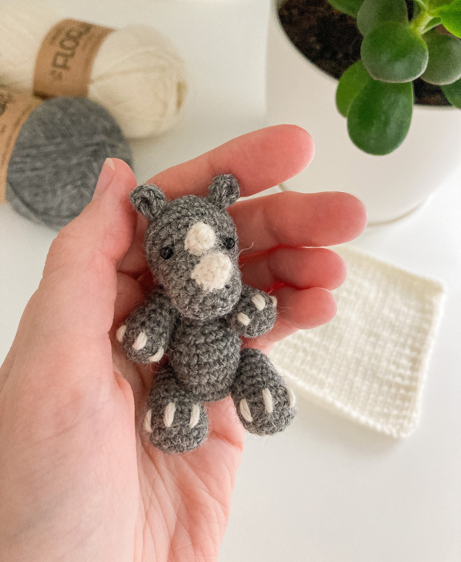 Rhino Amigurumi Pattern, Crochet Rhinoceros, Safari Tropical Jungle ...