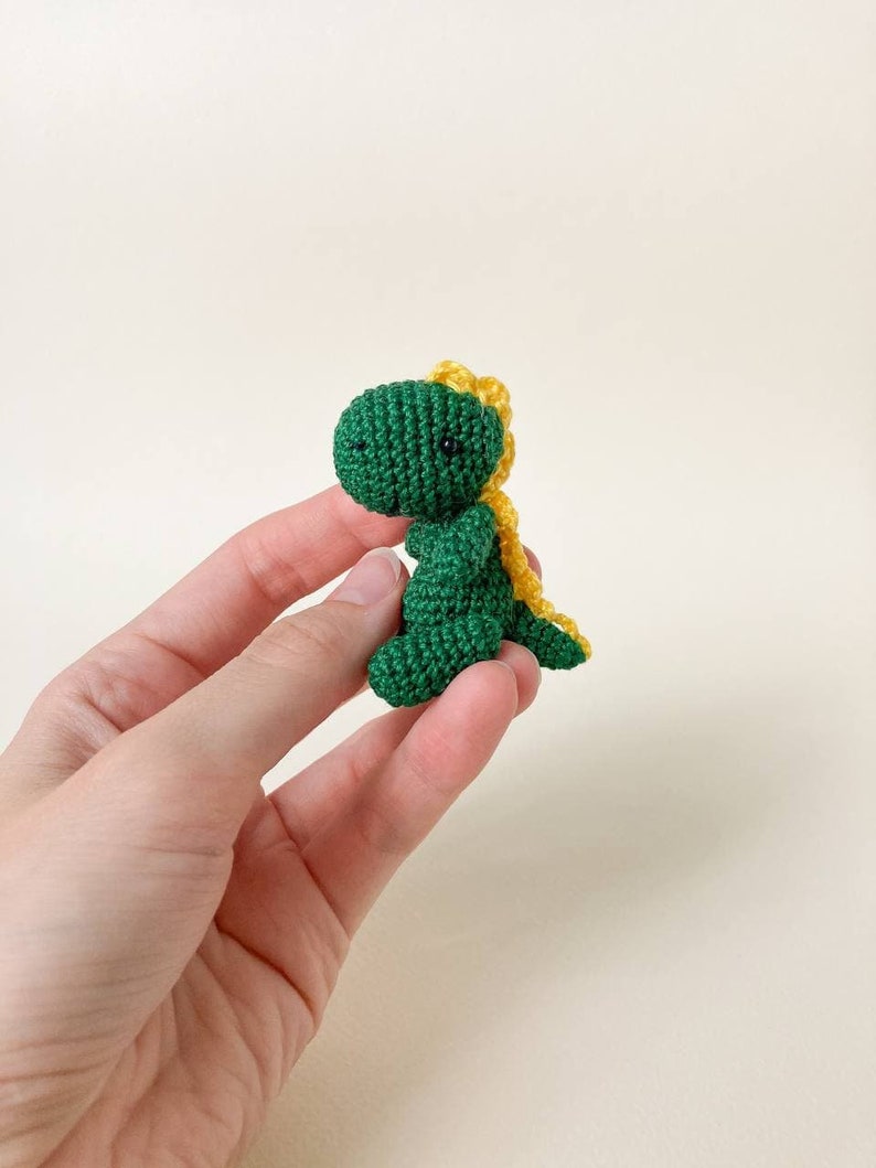 Dino Mini Crochet Toy Pattern Mini Amigurumi Dinosaur | Etsy
