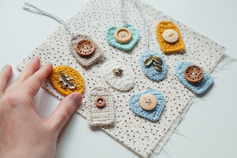 Crochet Tags Pattern, Gift Tags DIY Instruction, Simple and Easy ...