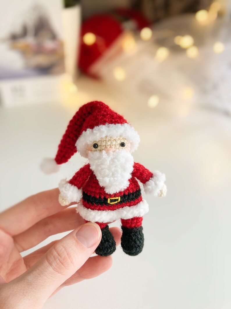 Mini Santa Amigurumi Pattern Crochet Christmas Pattern | Etsy