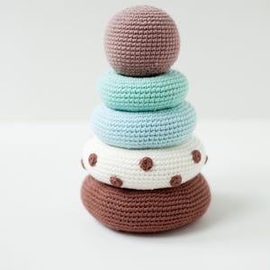 Stacking Tower Crochet Pattern, Soft Ring Toy English Instruction for ...