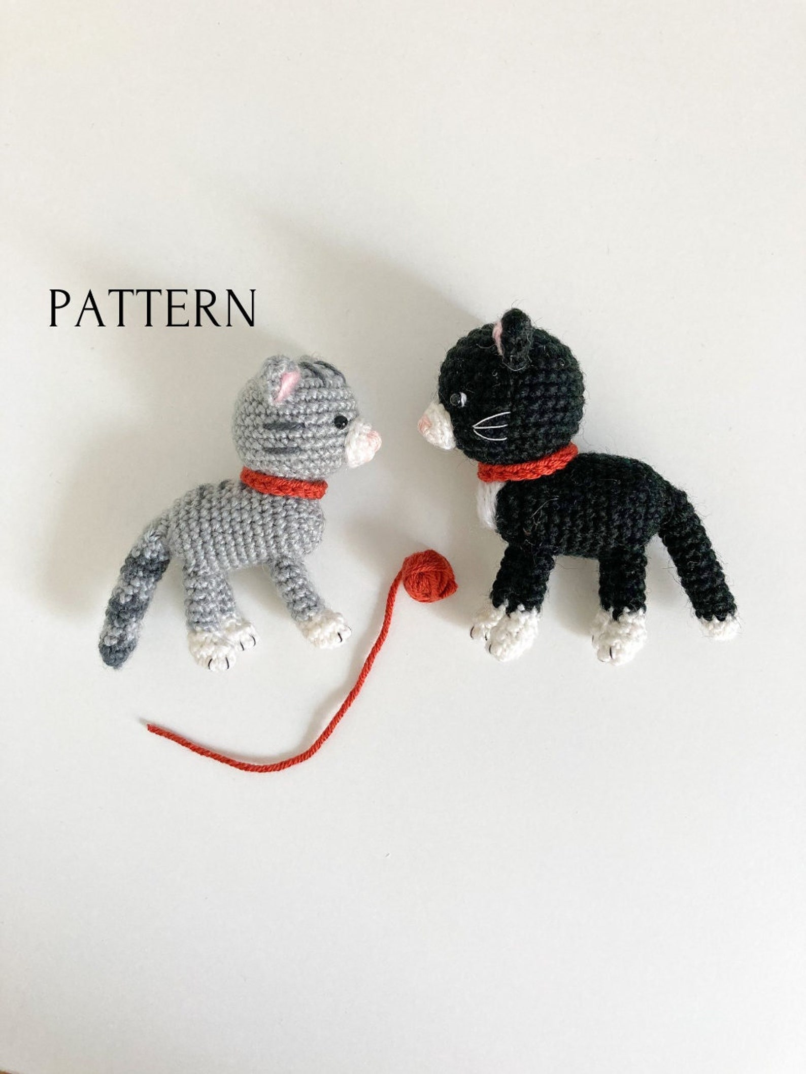 Kitten Crochet Toy Pattern, Amigurumi Mini Kitty Cat Cat Pattern ...