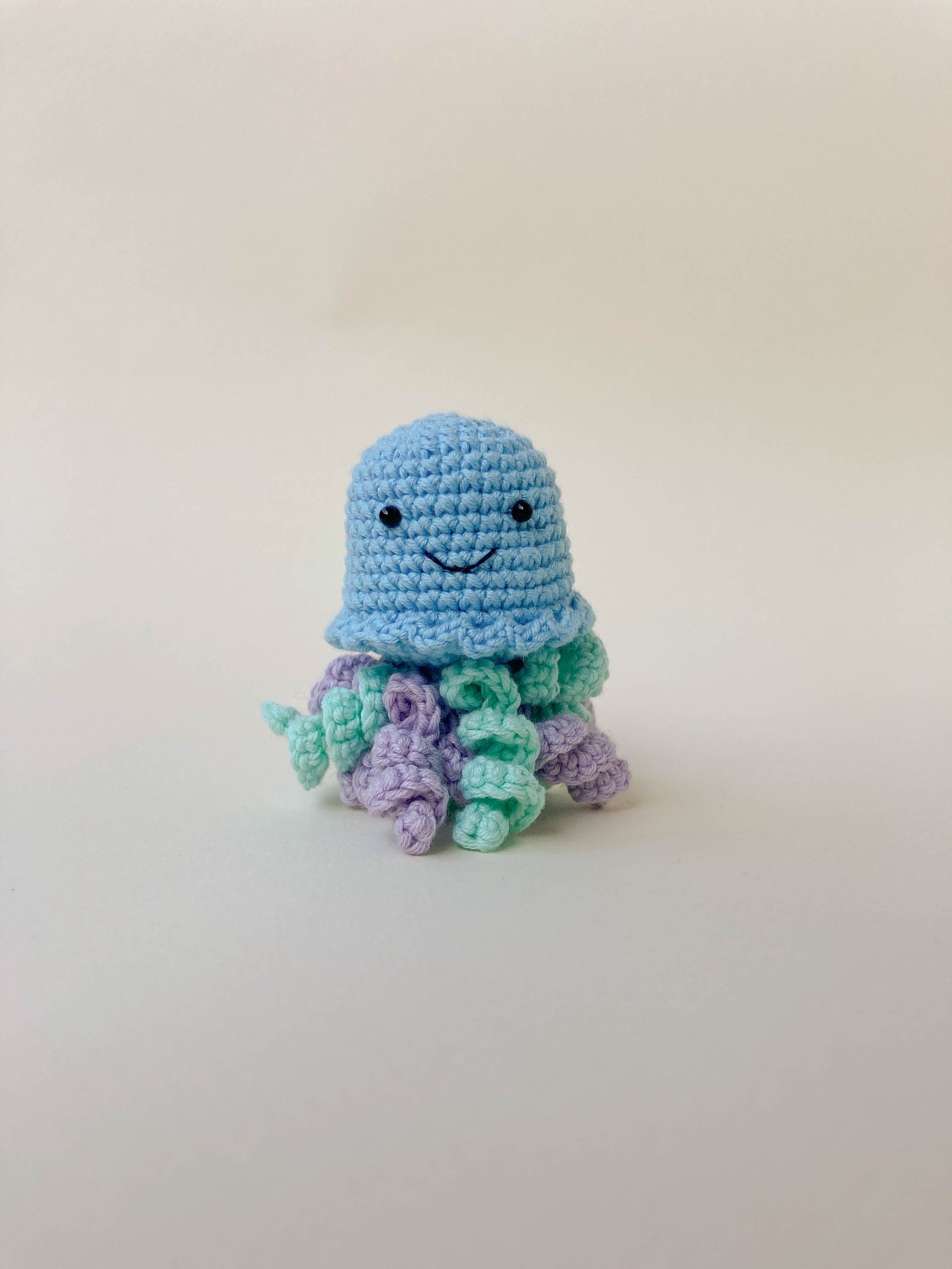 Jellyfish Mini Crochet Toy Pattern Mini Amigurumi Jellyfish | Etsy