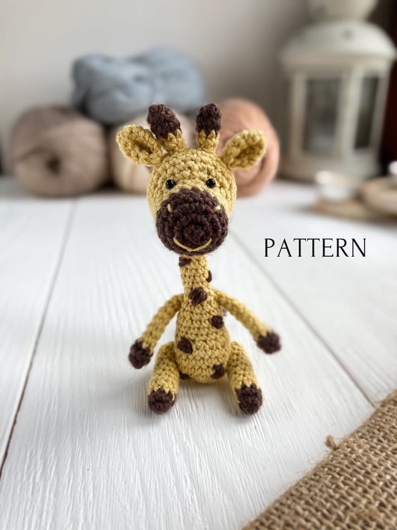 Giraffe Crochet Toy Pattern Amigurumi Mini Giraffe Pattern - Etsy