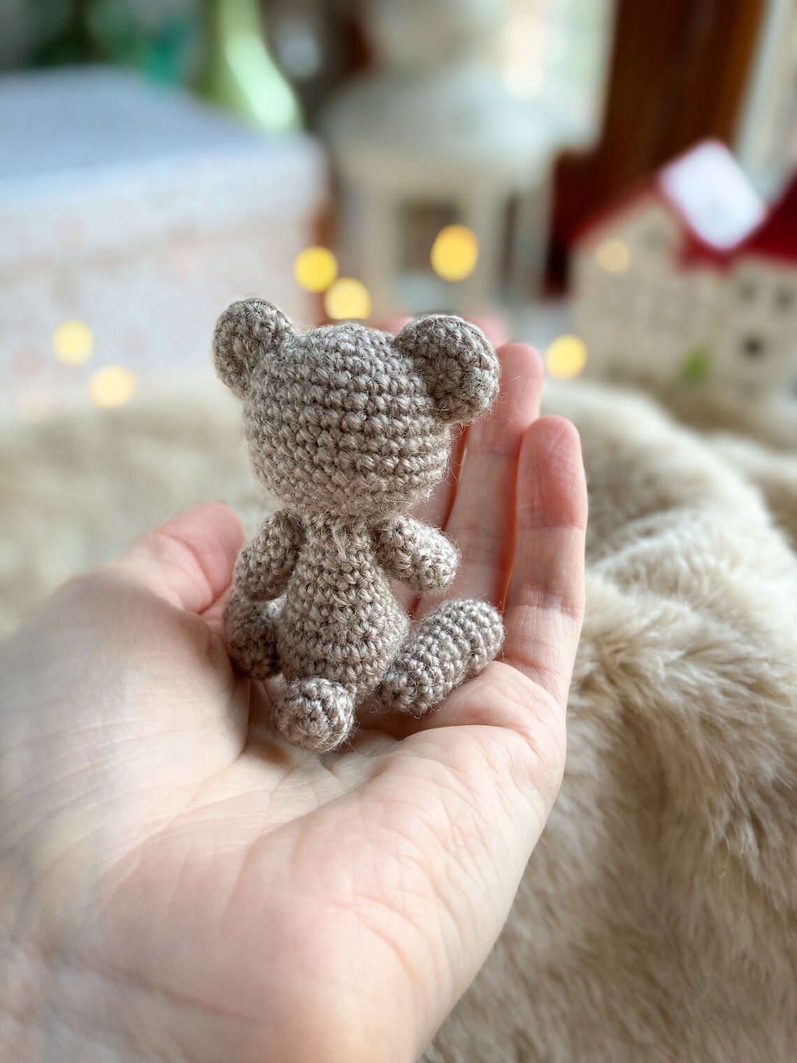 Tiny Teddy Bear Crochet Toy Pattern Amigurumi Mini Bear | Etsy