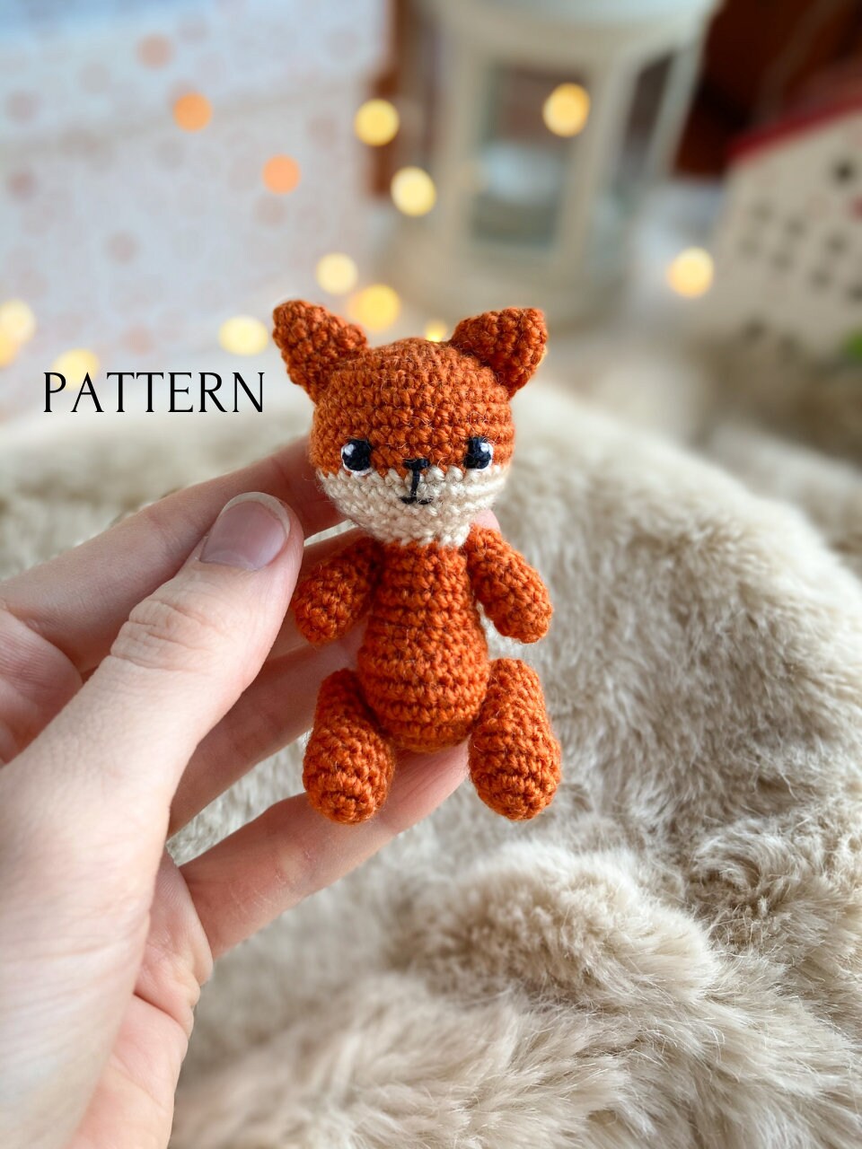 Fox Crochet Toy Pattern Amigurumi Mini Fox Pattern Crochet - Etsy