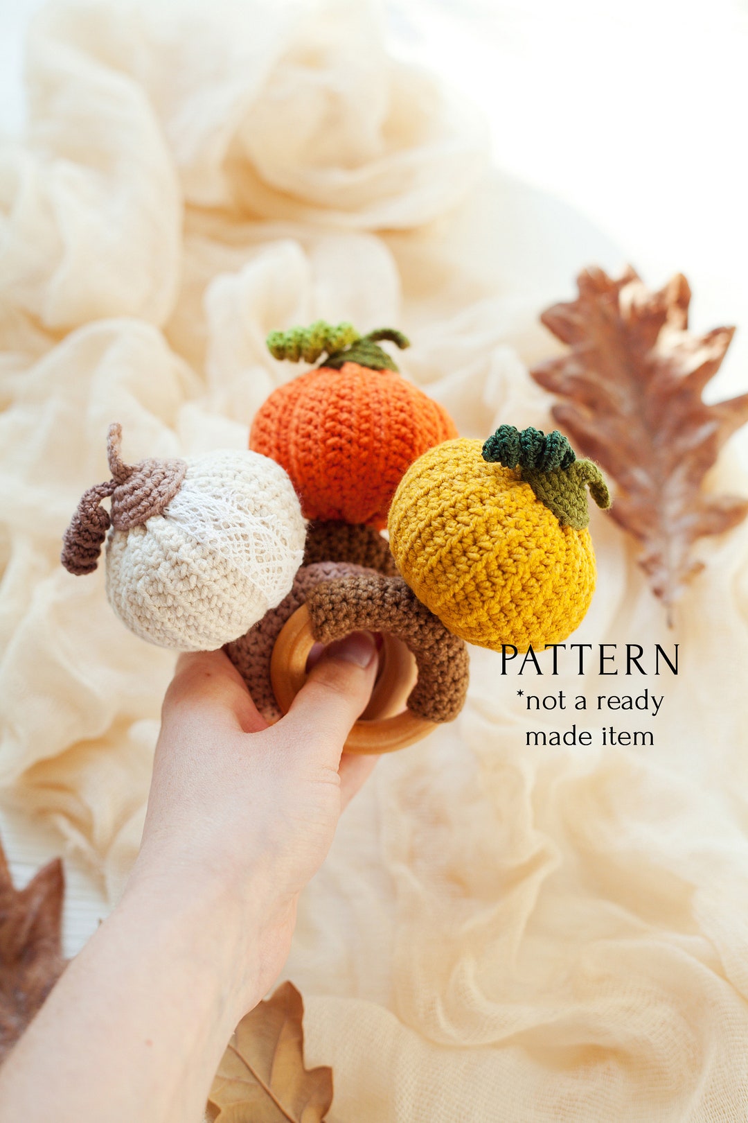 Pumpkin Baby Rattle Crochet Pattern, Easy Halloween Gift DIY ...