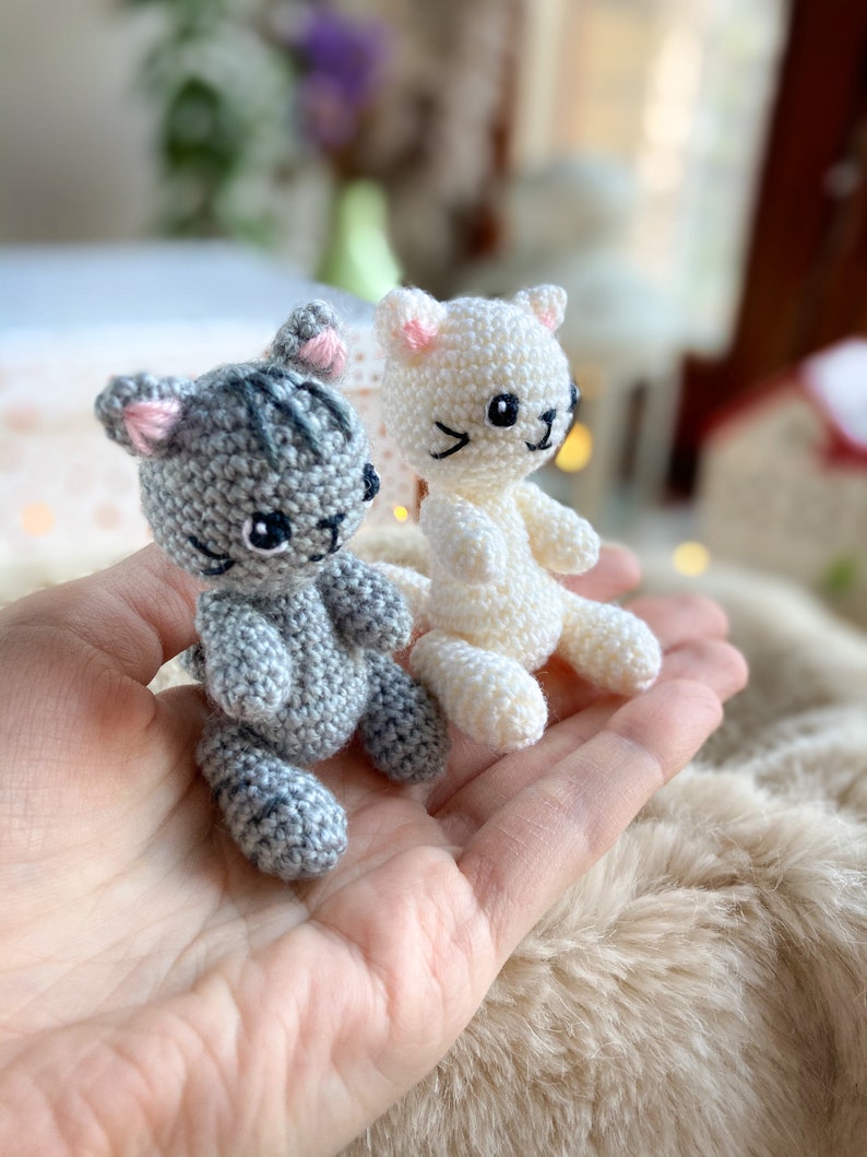 Kitty Cat Crochet Toy Pattern Amigurumi Mini Kitten Cat - Etsy
