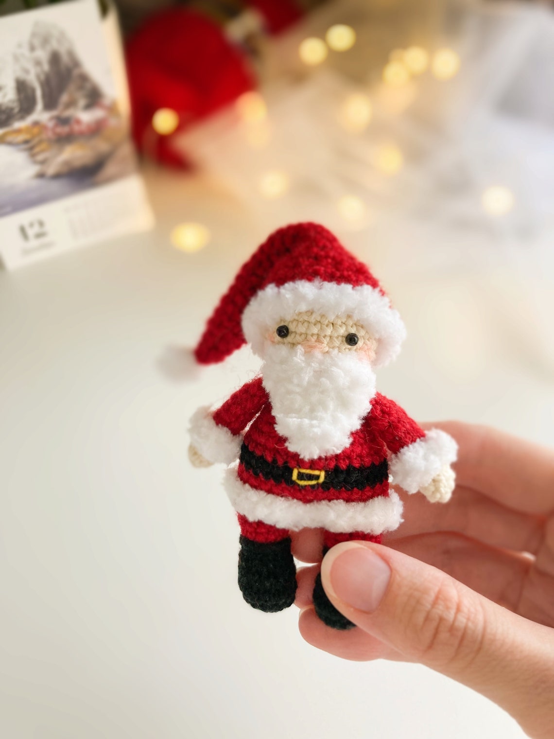 Mini Santa Amigurumi Pattern, Crochet Christmas Pattern, Crochet ...