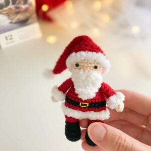 Mini Santa Amigurumi Pattern, Crochet Christmas Pattern, Crochet ...