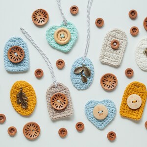 Crochet Tags Pattern, Gift Tags DIY Instruction, Simple and Easy ...