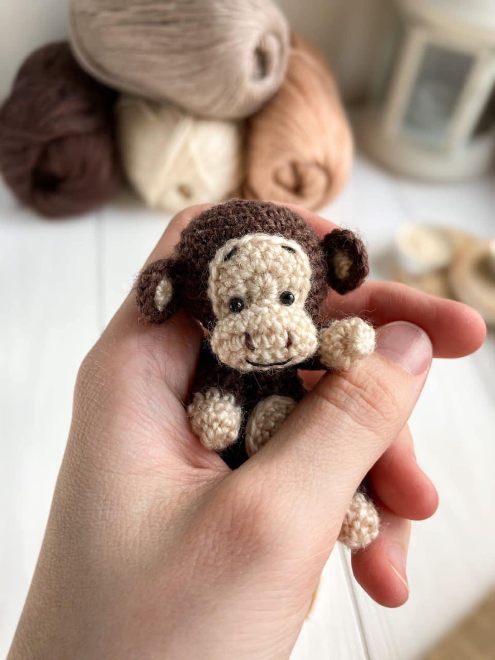 Monkey Crochet Toy Pattern Amigurumi Mini Monkey Pattern - Etsy