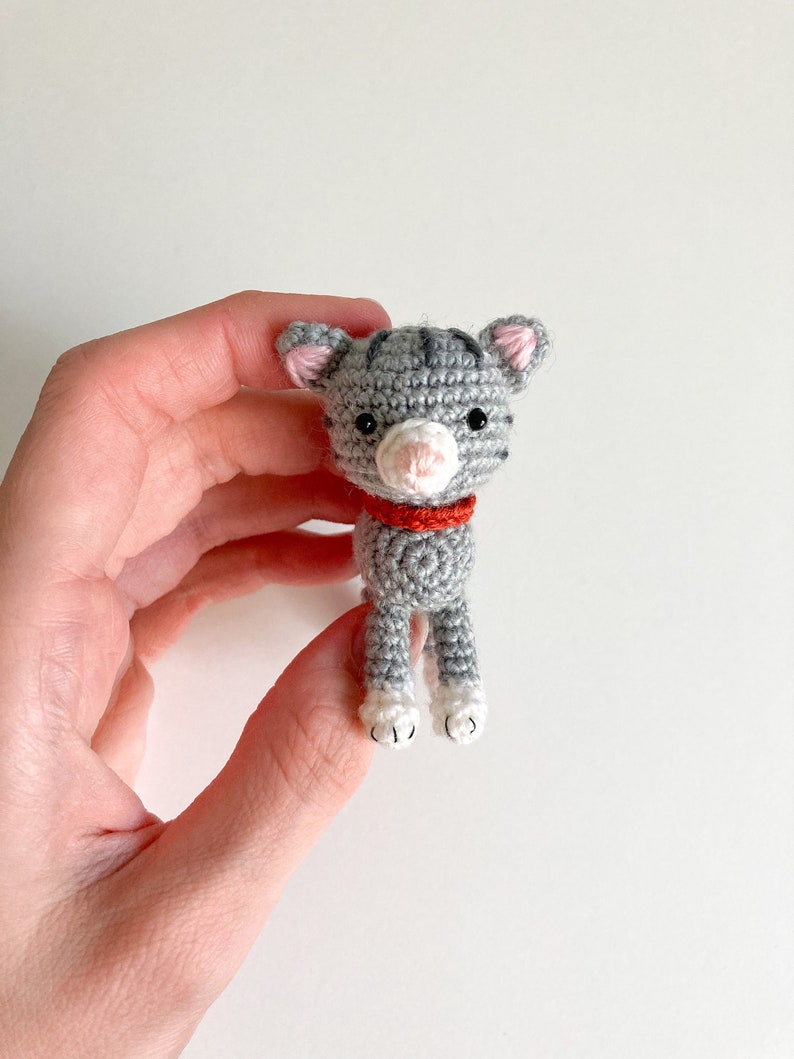 Kitten Crochet Toy Pattern, Amigurumi Mini Kitty Cat Cat Pattern ...
