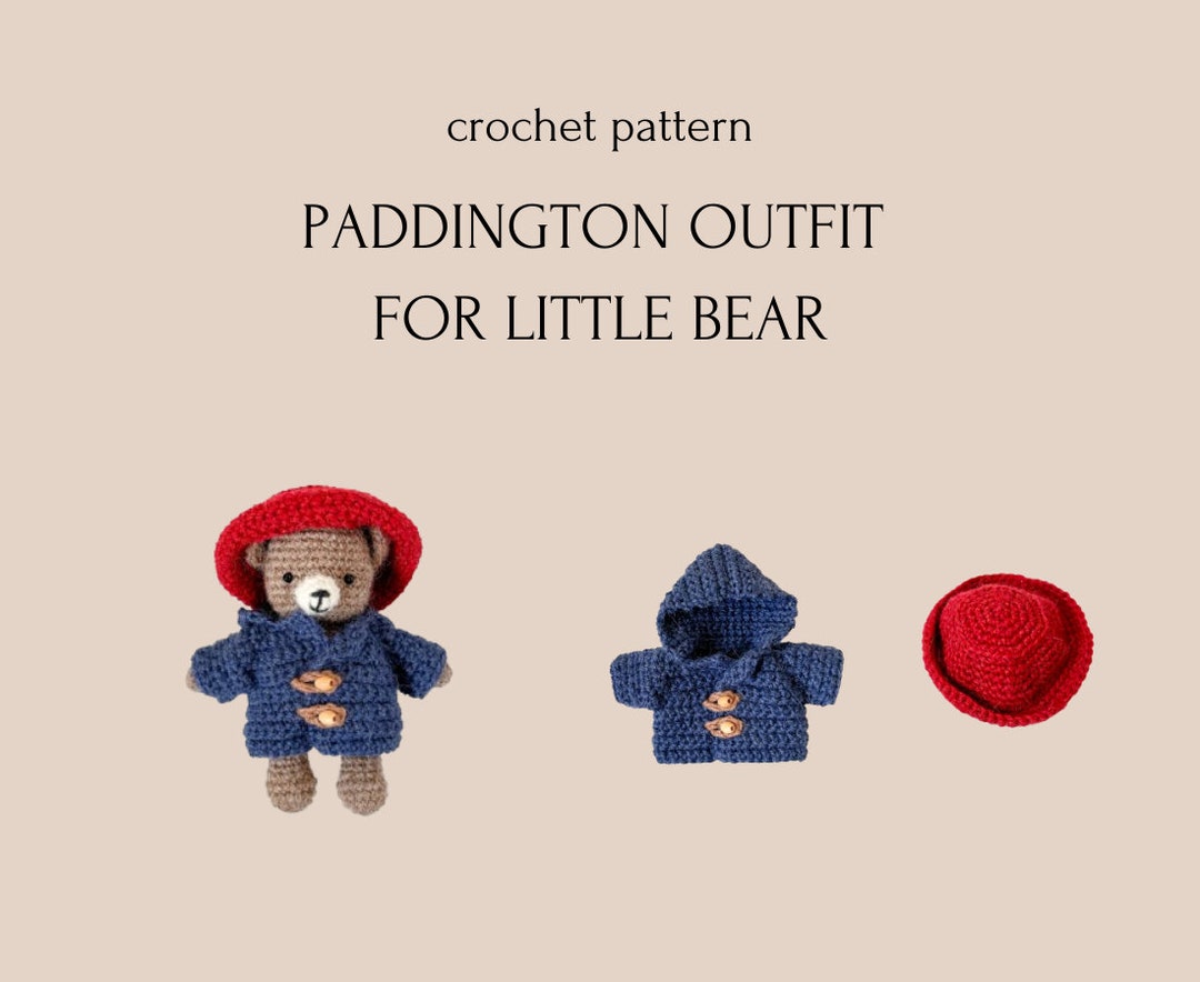 Paddington Outfit for Little Bear Crochet Pattern, Amigurumi Crochet ...