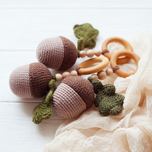 Acorn Baby Rattle PDF Crochet Pattern, English + Spanish Digital ...