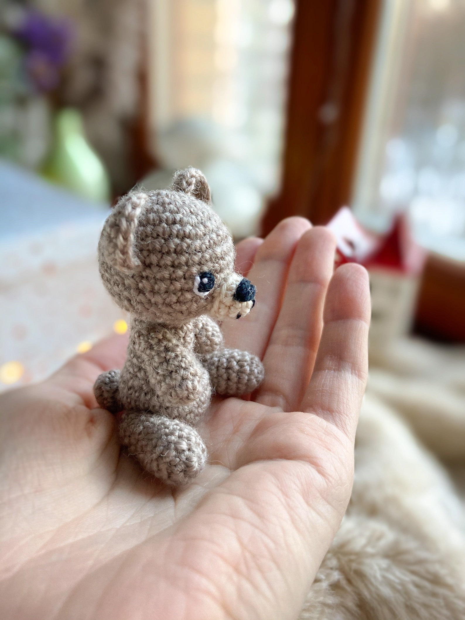 Tiny Teddy Bear Crochet Toy Pattern Amigurumi Mini Bear | Etsy